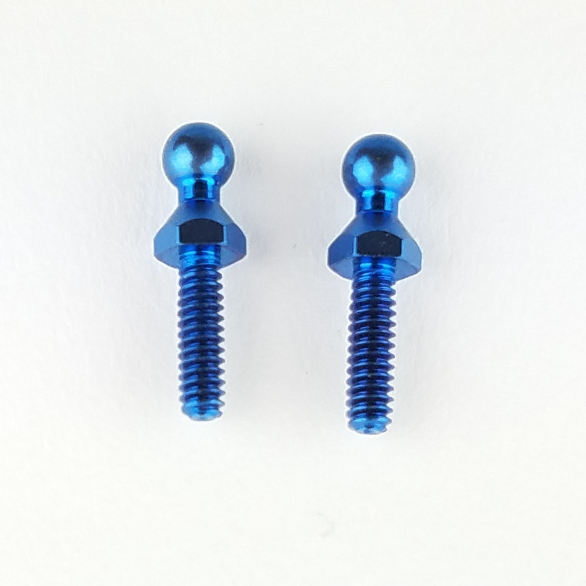 Custom Works Blue Titanium Tall Hex Drive Ball Studs – Team Power Products
